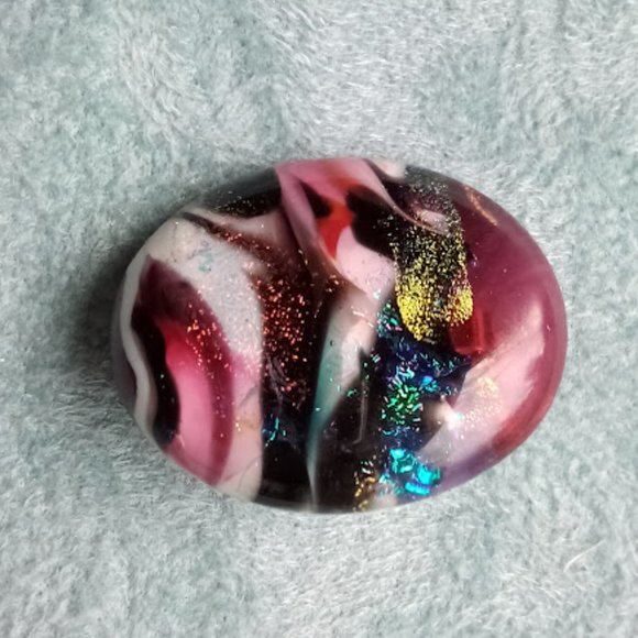 Jewelry | Dichroic Glass Pin Reds | Poshmark
